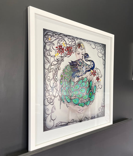 Peacock with Butterflies – Emma Hack Gallery